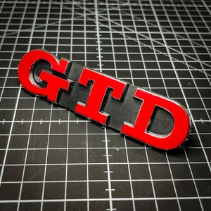 2x Premium Vinyl Overlay GTD Emblem Sticker Golf 7 GTD - Etsy UK