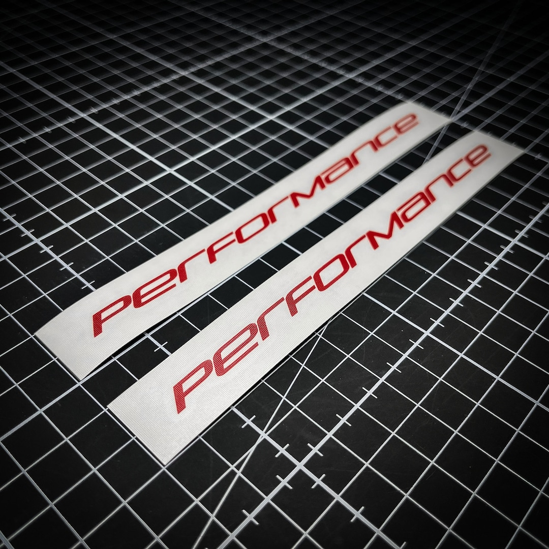 2x Premium Vinyl Sticker Performance Lettering Golf 7 GTI - Etsy