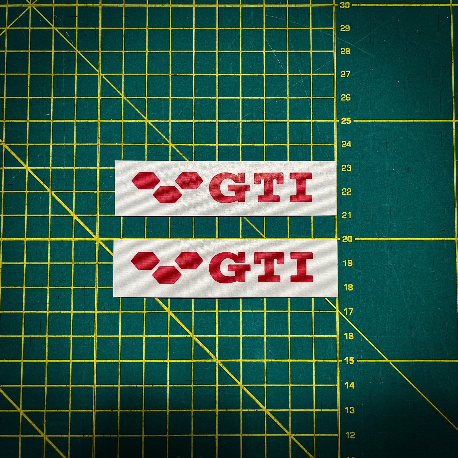 2x Premium Vinyl Dashboard Stickers VW Golf 7 GTI TCR - Etsy