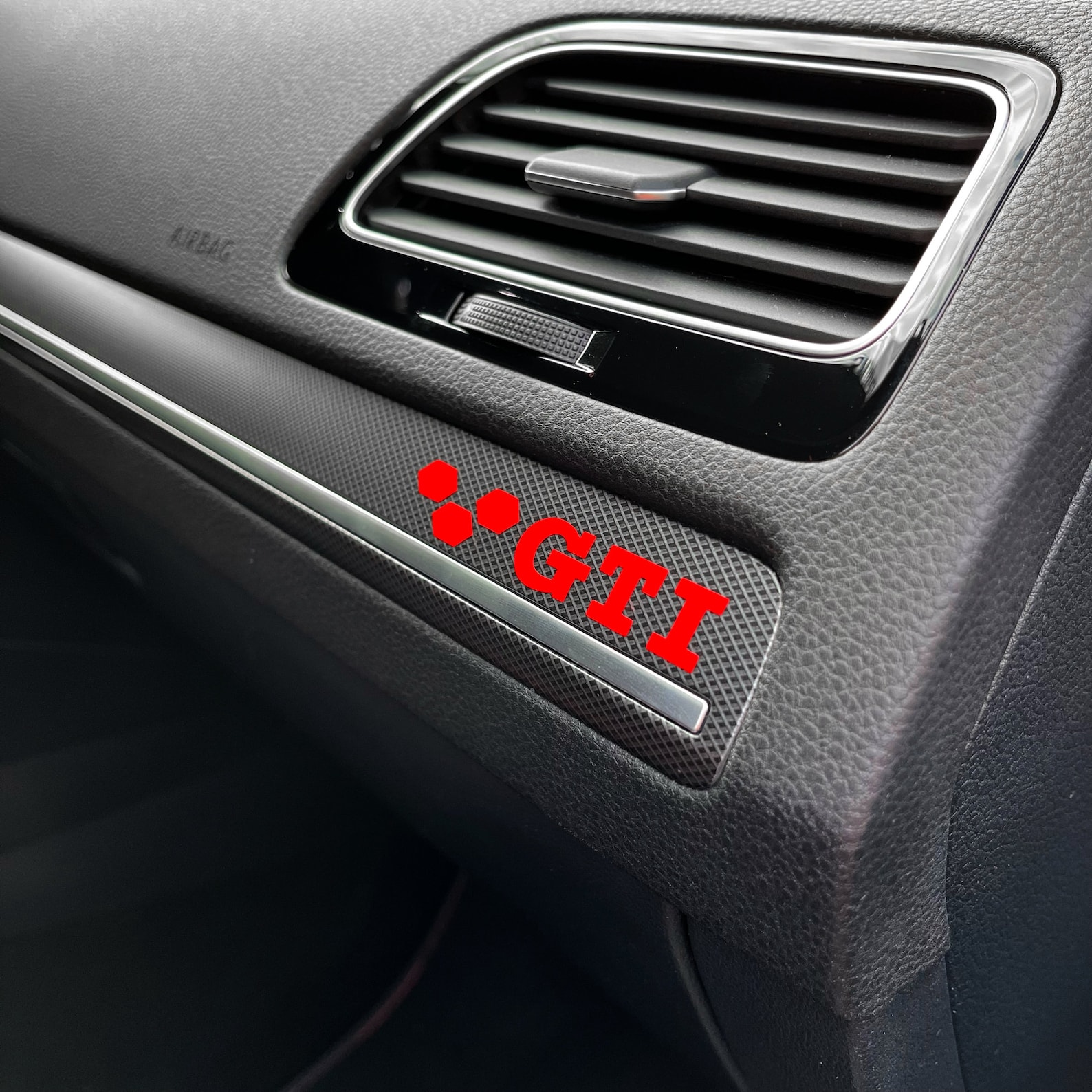 2x Premium Vinyl Dashboard Stickers VW Golf 7 GTI TCR - Etsy