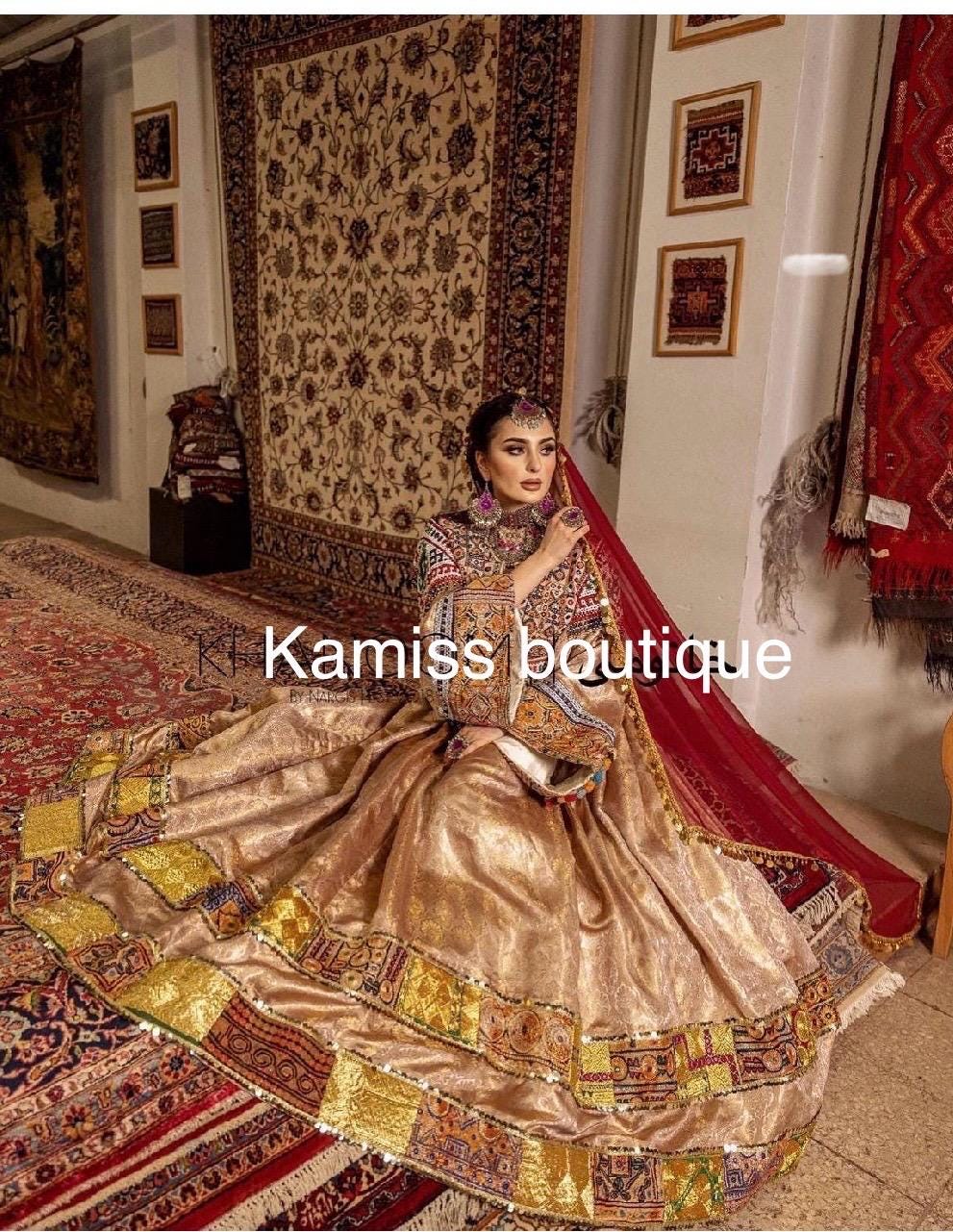 Threads of Tradition: the Elegance of Afghan Bridal Attire" - Etsy