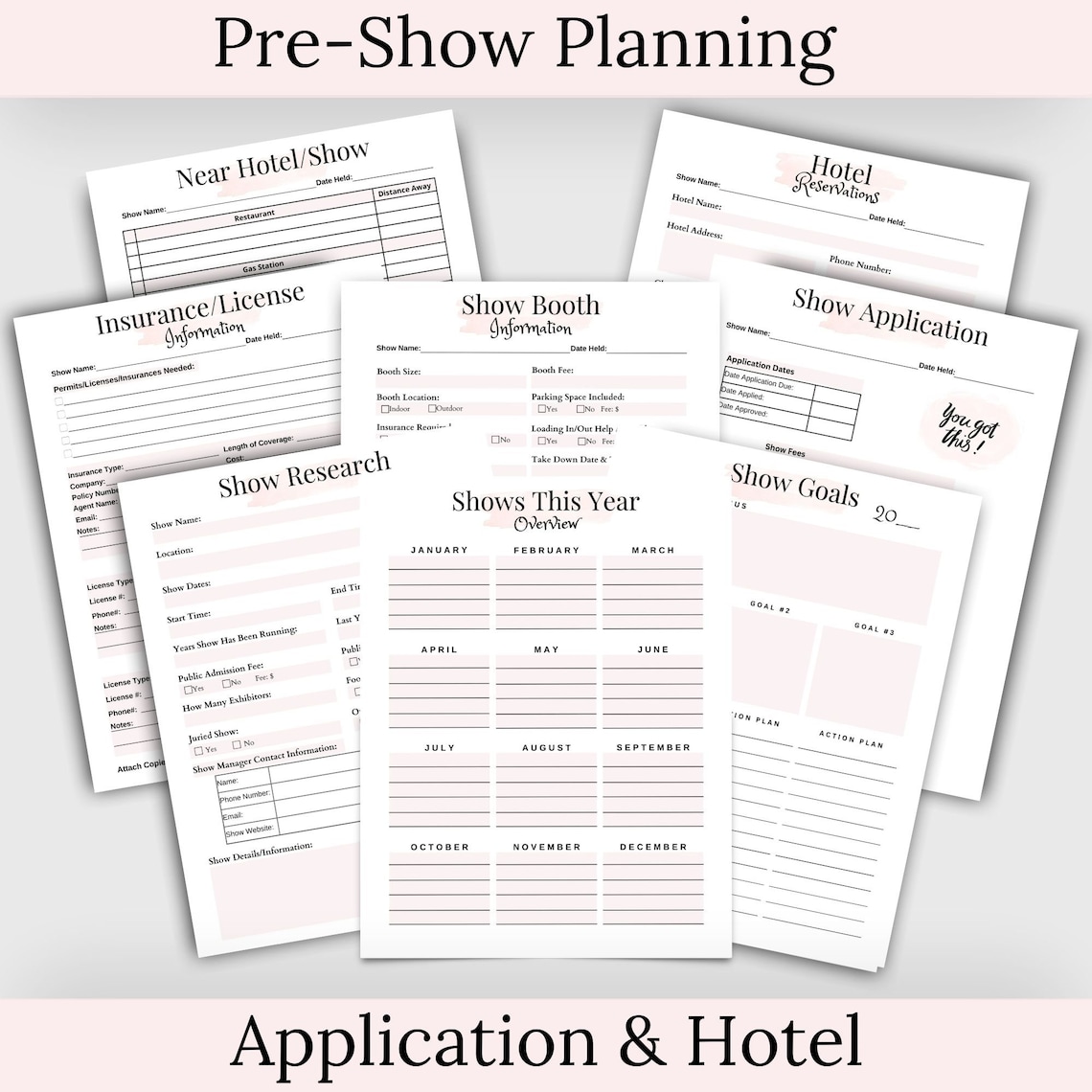 Craft Show Planner, Craft Booth Planner, Craft Show Tracker, Craft Fair ...