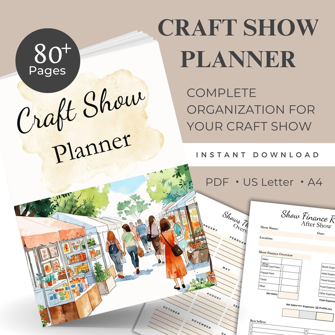 Craft Show Planner, Craft Fair Planner, Craft Show Tracker, Booth ...