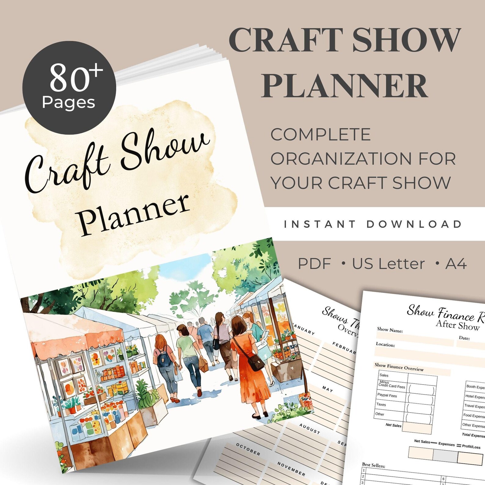 Craft Show Planner, Craft Fair Planner, Craft Show Tracker, Booth ...