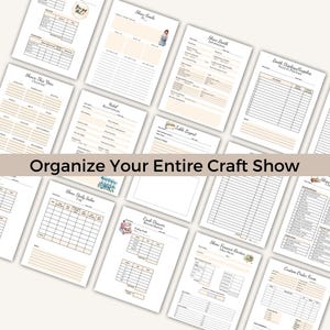 Craft Show Planner, Craft Fair Planner, Craft Show Tracker, Booth ...