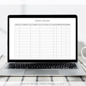 ORDER TRACKER Order Log Minimalist Instant Digital Download Printable ...