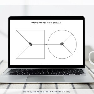 VALUE PROPOSITION Canvas Blank Simple Business Minimalist Planner Guide ...