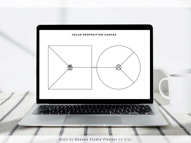 VALUE PROPOSITION Canvas Blank Simple Business Minimalist Planner Guide ...