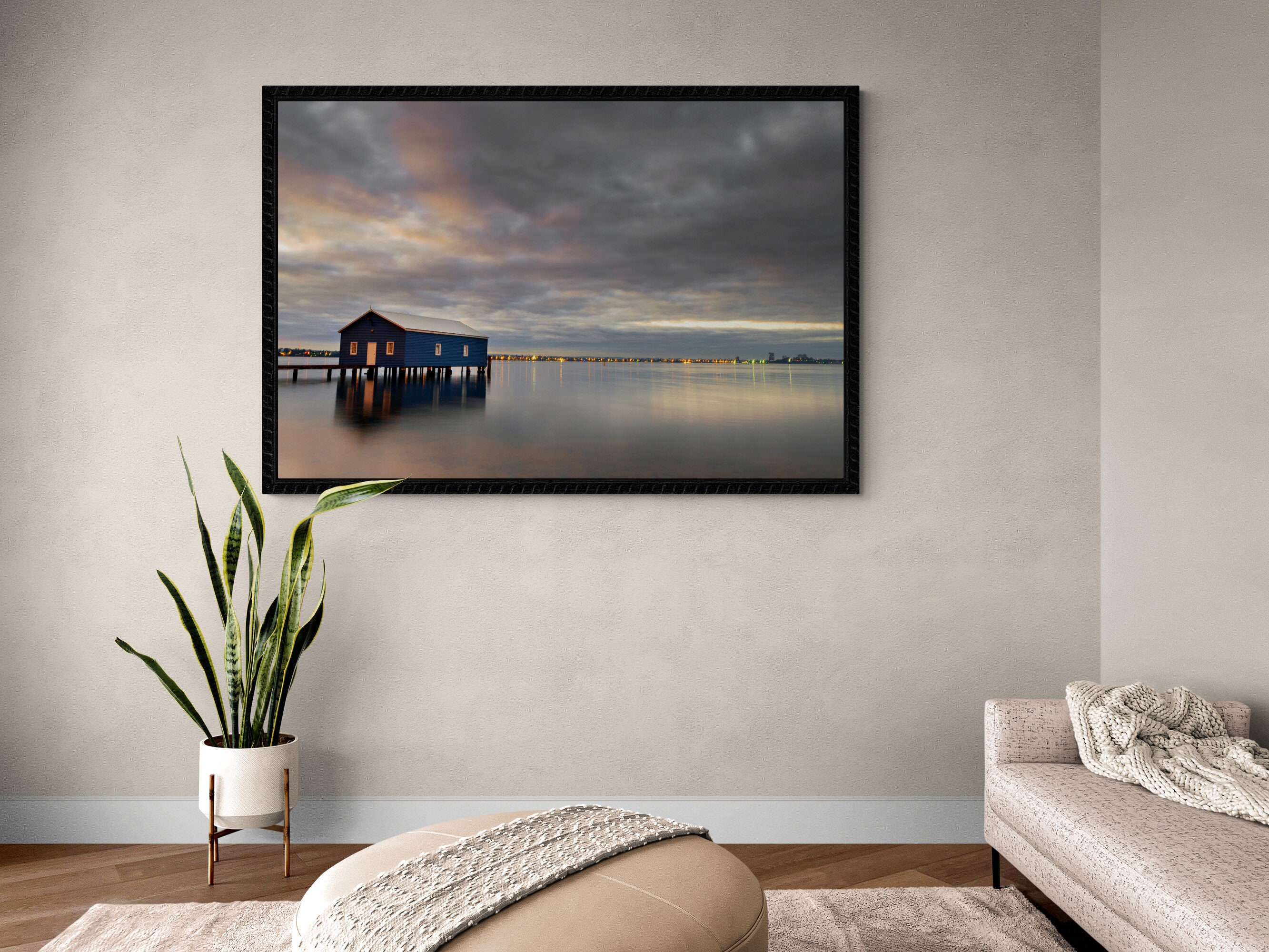 Printable Matilda Bay Water Scene: Perths Iconic Blue Boat Shed House ...