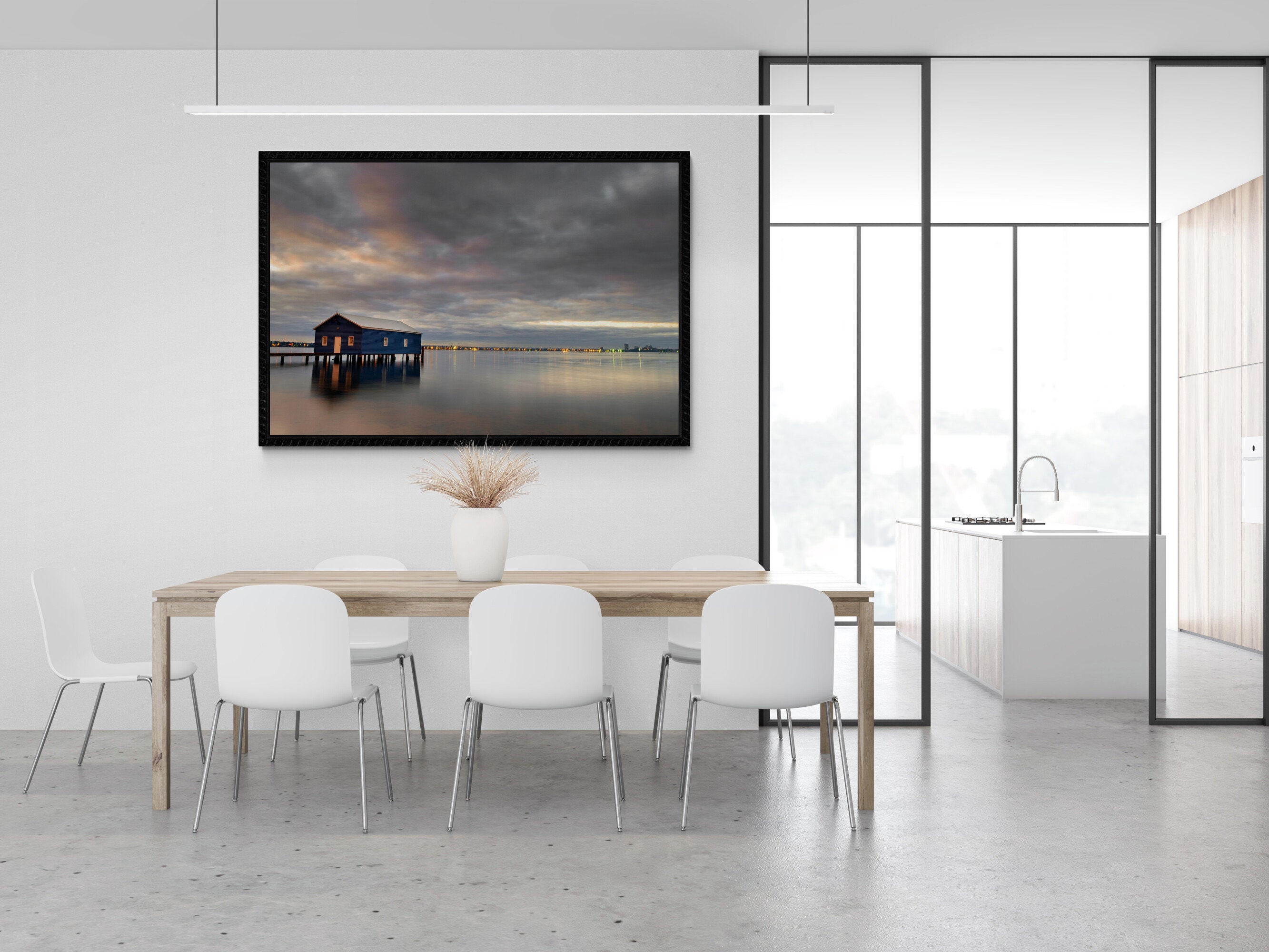 Printable Matilda Bay Water Scene: Perths Iconic Blue Boat Shed House ...