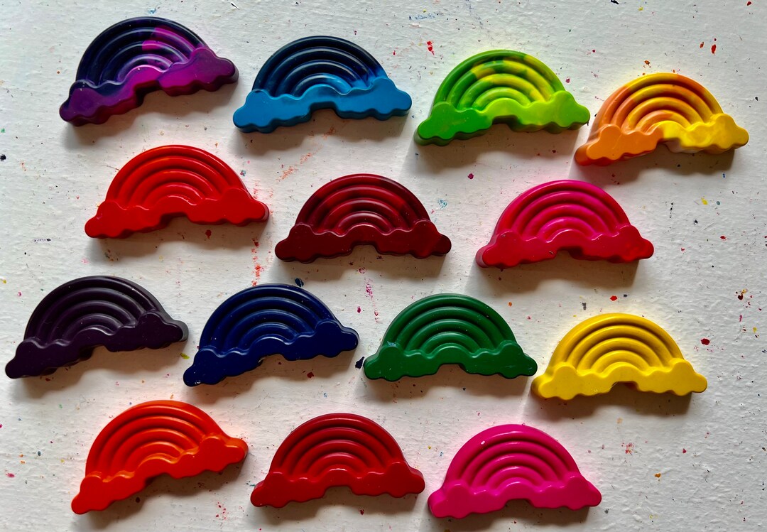 Rainbow Crayon Party Favor Bags for Birthday Partys, Rainbow Bithday ...