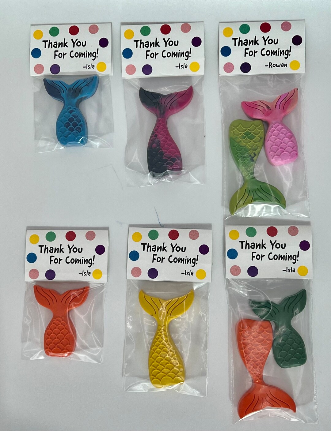 Mermaid Crayons, Mermaid Birthday Party Favors, Shaped Crayons - Etsy