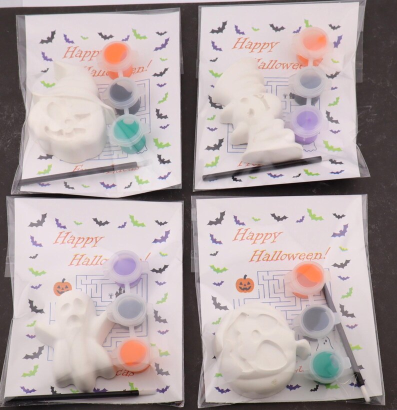 Halloween Painting Party Favors for Kids – Halloween Paint Kits Plaster ...
