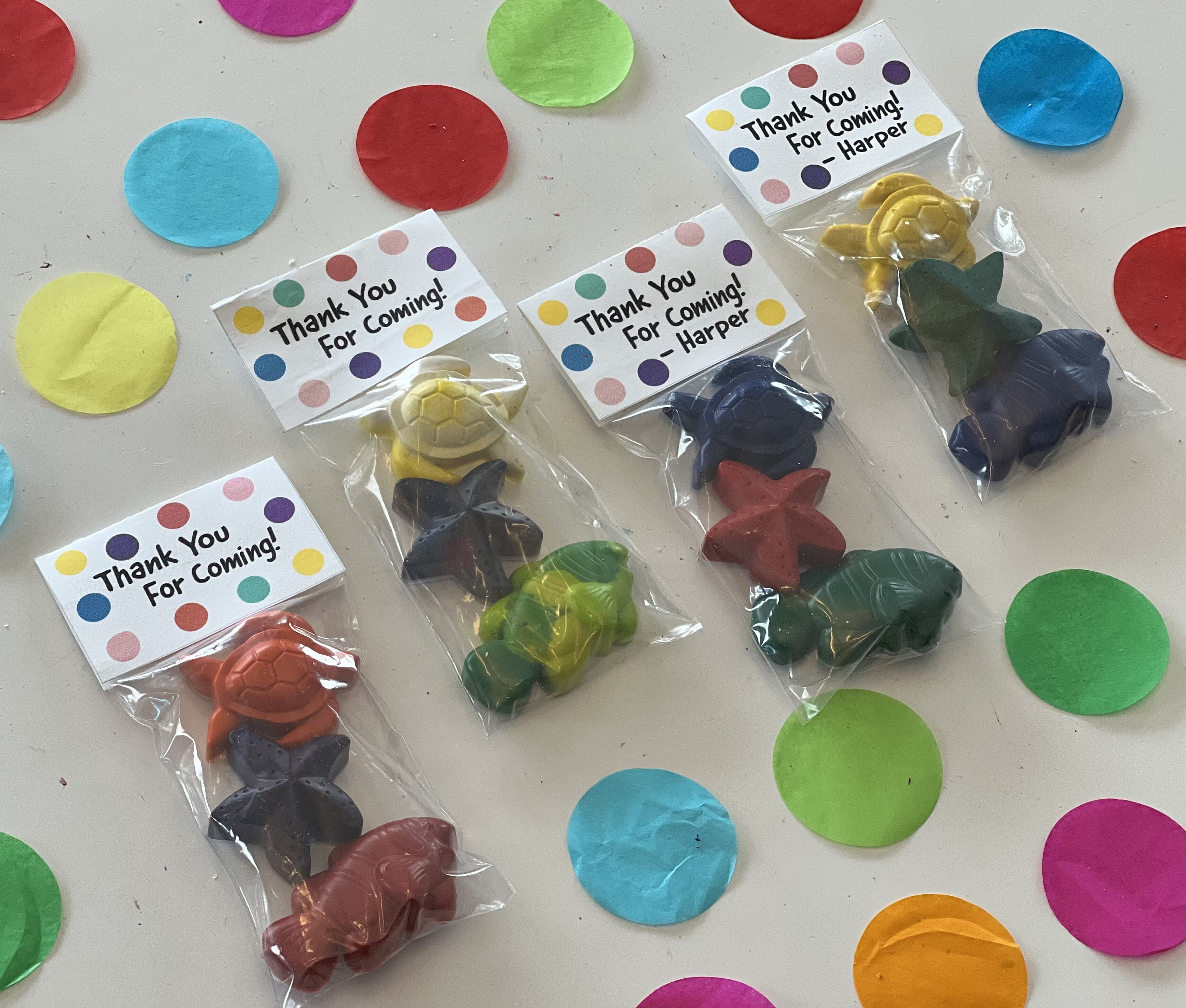 Ocean Crayons Fish Turtle and Starfish Crayons Party Favor - Etsy