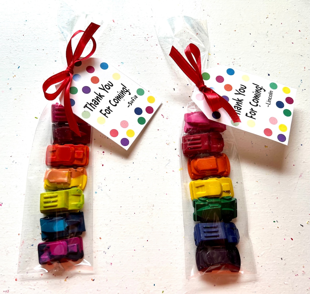 3D Mini Car Party Favor Crayons, Party Favor Bag for Birthday Party ...