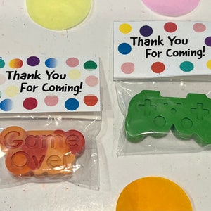 Video Game Birthday Party Favors,game Controller Crayons, Party Favors ...