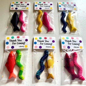 Fish and Worms Party Favor Bags, Gone Fishing Birthday, Fishing ...