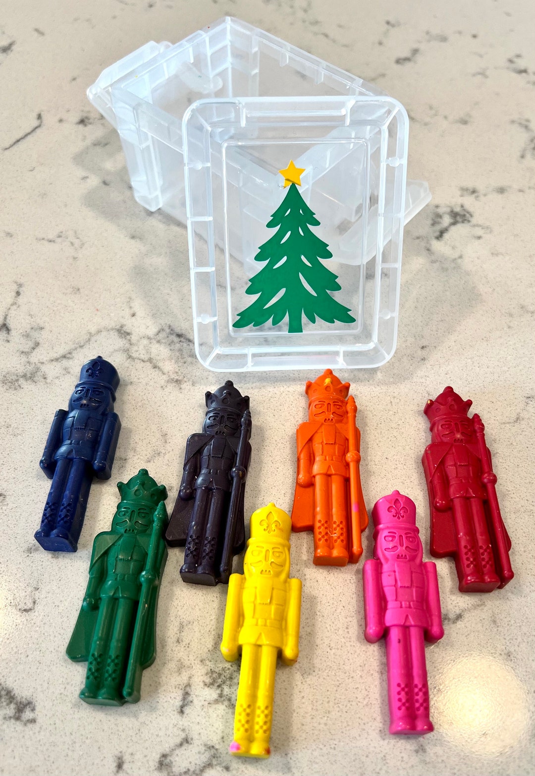 Christmas Crayon Box Christmas Nutcracker Coloring Crayons - Etsy