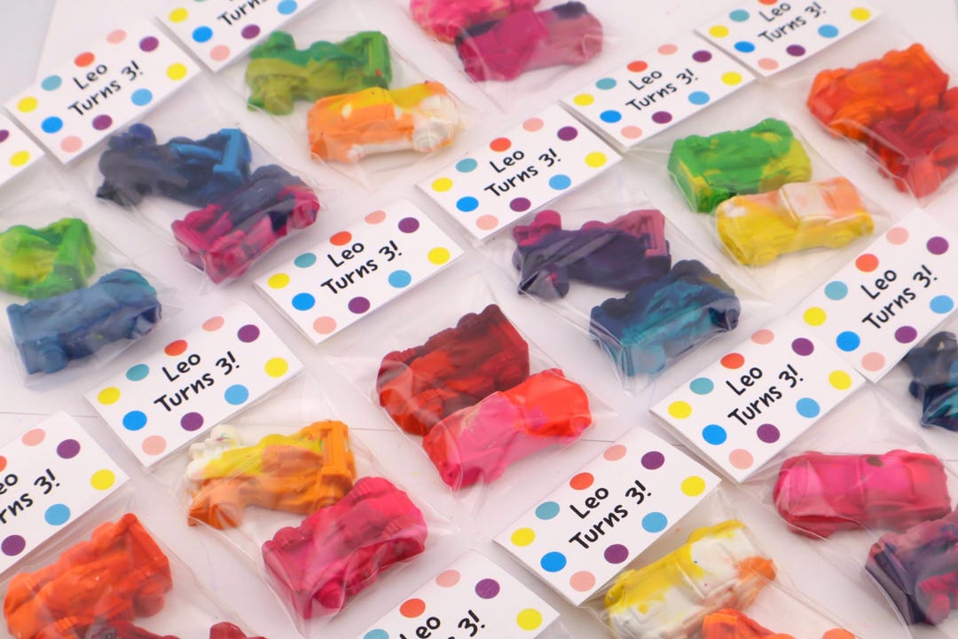 Car Shaped Crayons for Kids – Race Car Birthday Party Favors – Wheels ...
