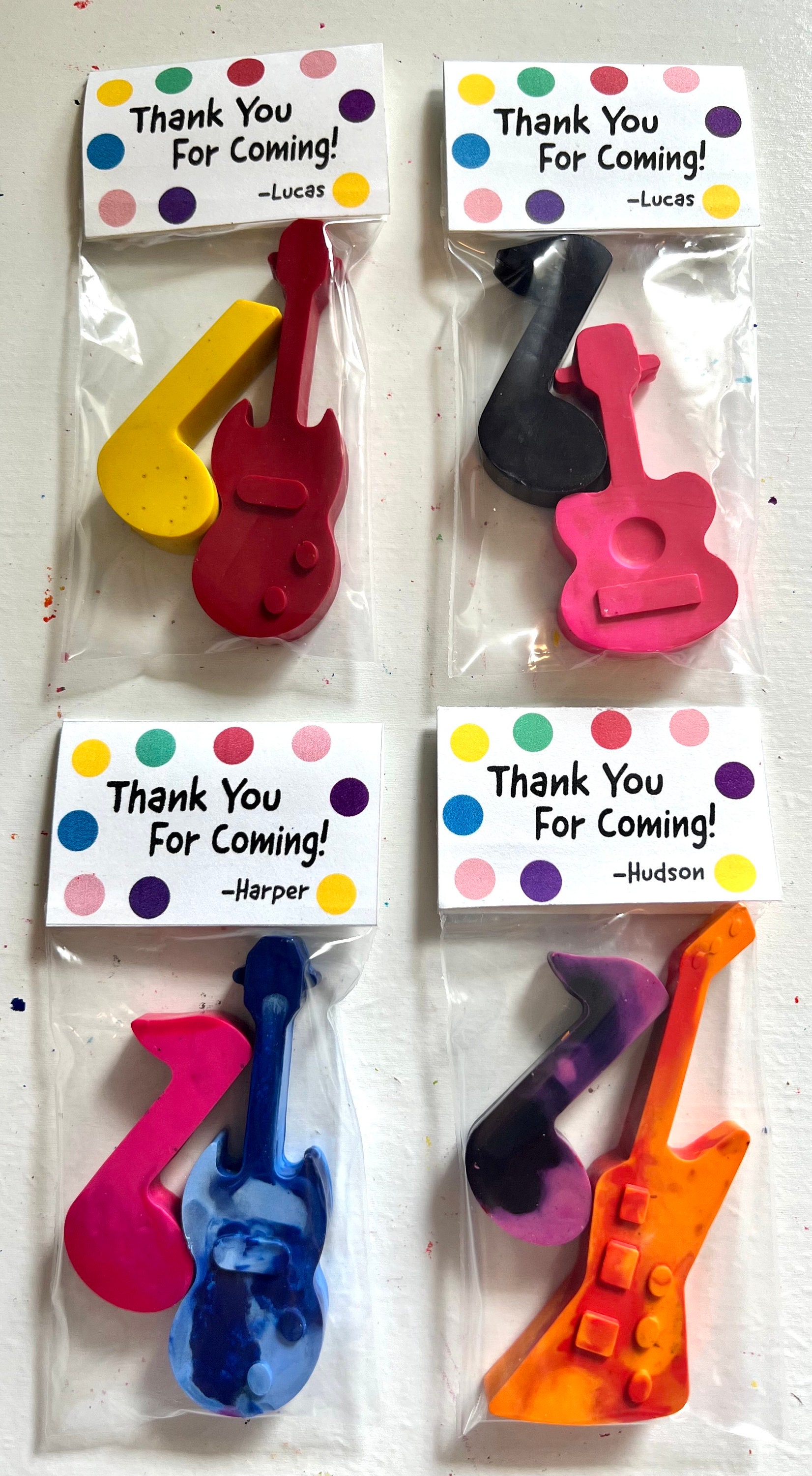Guitar and Musical Notes Party Favor Bags Birthday Partys - Etsy