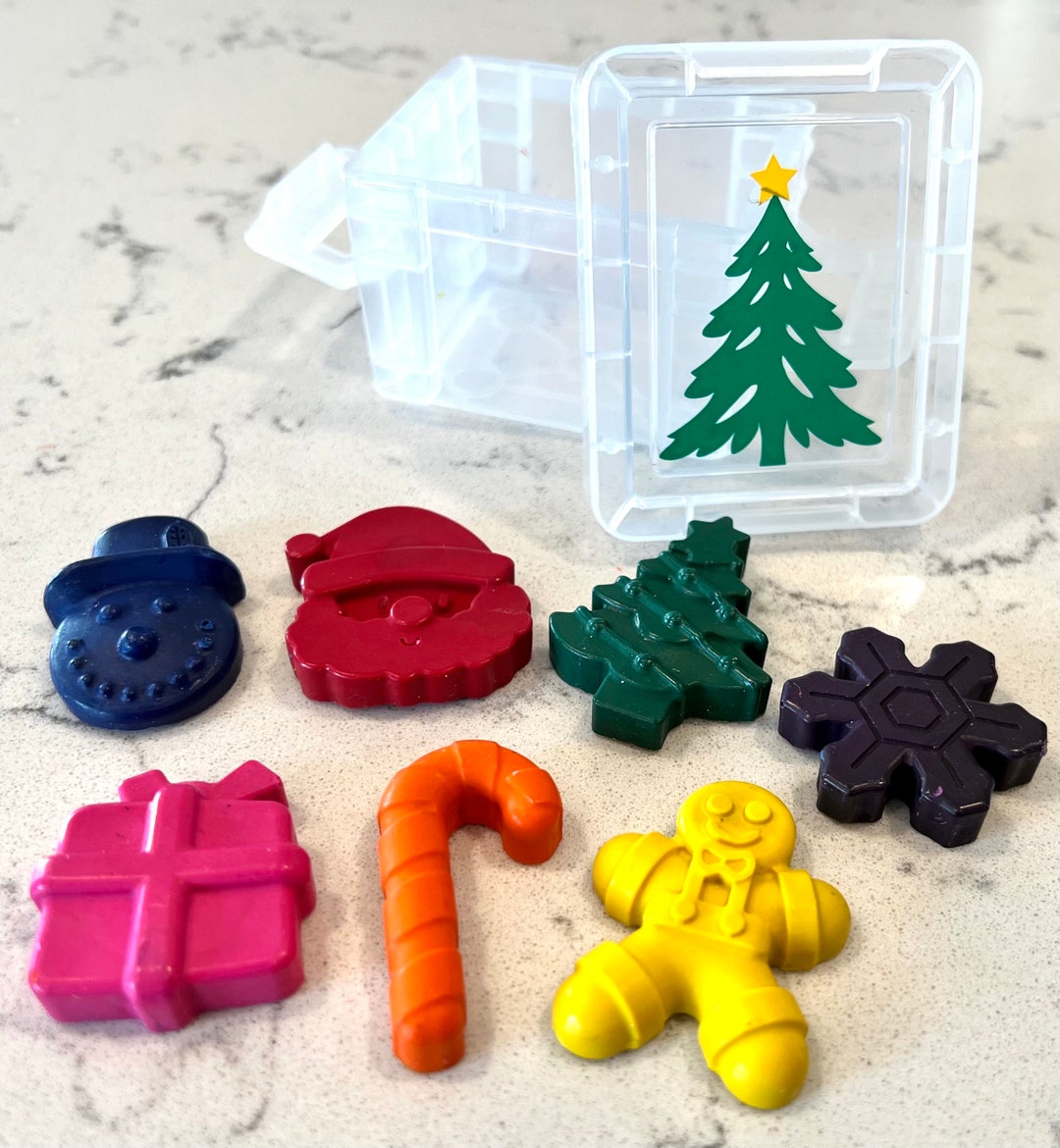 Christmas Crayon Box, Christmas Coloring Crayons, Christmas Gift ...