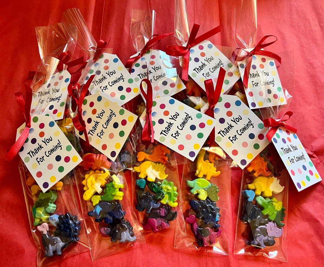 Dinosaur Crayons Party Favor Bags, Birthday Party Favors - Etsy
