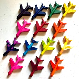 Airplane Crayon Party Favors – Jet Birthday Favor Bags – Handmade ...