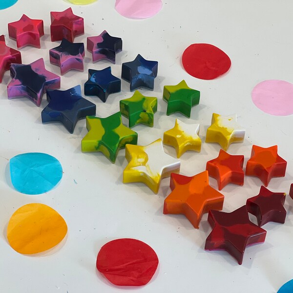 Crayon Stars - Etsy