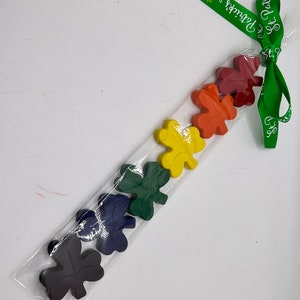St Patrick’s Day Shamrock Crayons, Saint Patrick’s Day Gifts Crayons - Etsy
