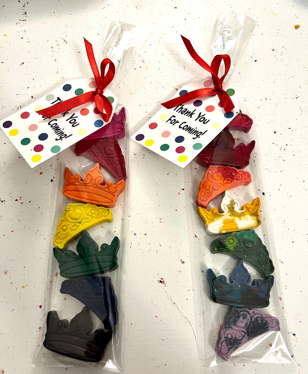 Princess Crown Crayon Party Favors – Royal Birthday Gift Bags for Kids ...