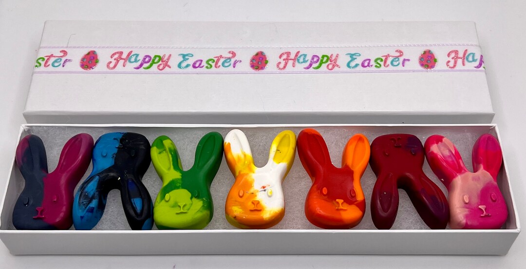 Easter Crayons, Easter Bunny Crayons Easter Egg Hunt Fillers, Easter ...