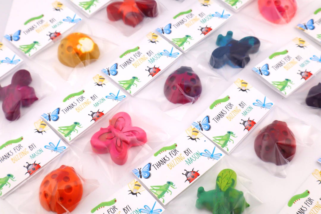 Bug Crayon Party Favors – Insect Crayons for Kids – Garden Party Favors ...