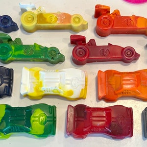 Race Car Crayon Party Favors – Car Birthday Favor Bags – Kids Race Car ...