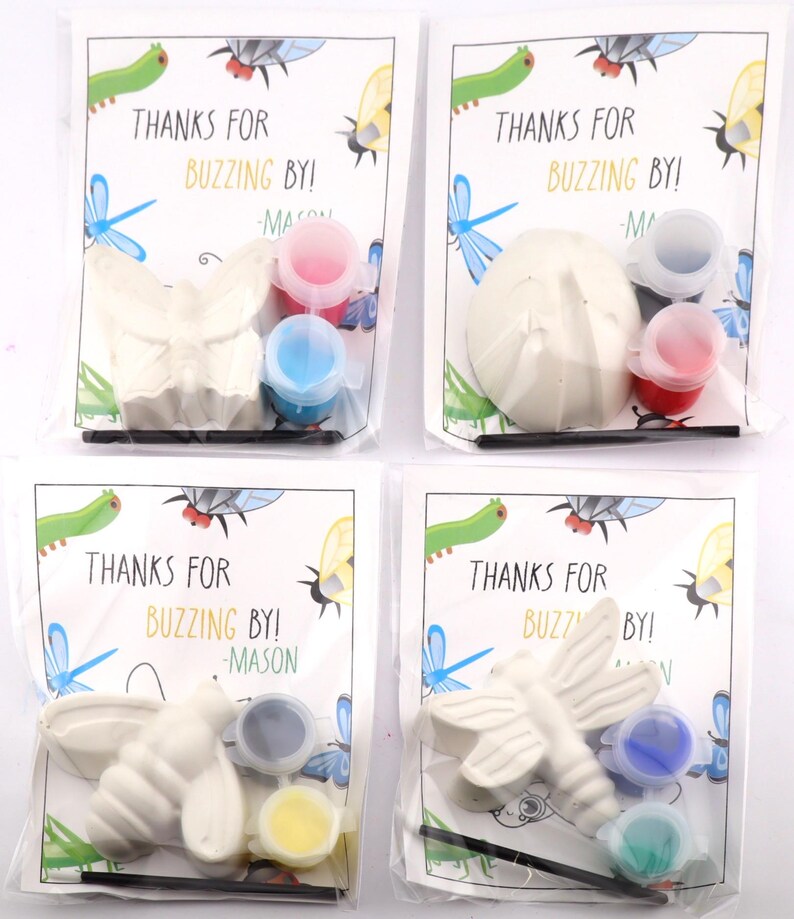 Bug Painting Party Favors for Kids – Ladybug, Butterfly, Dragonfly ...
