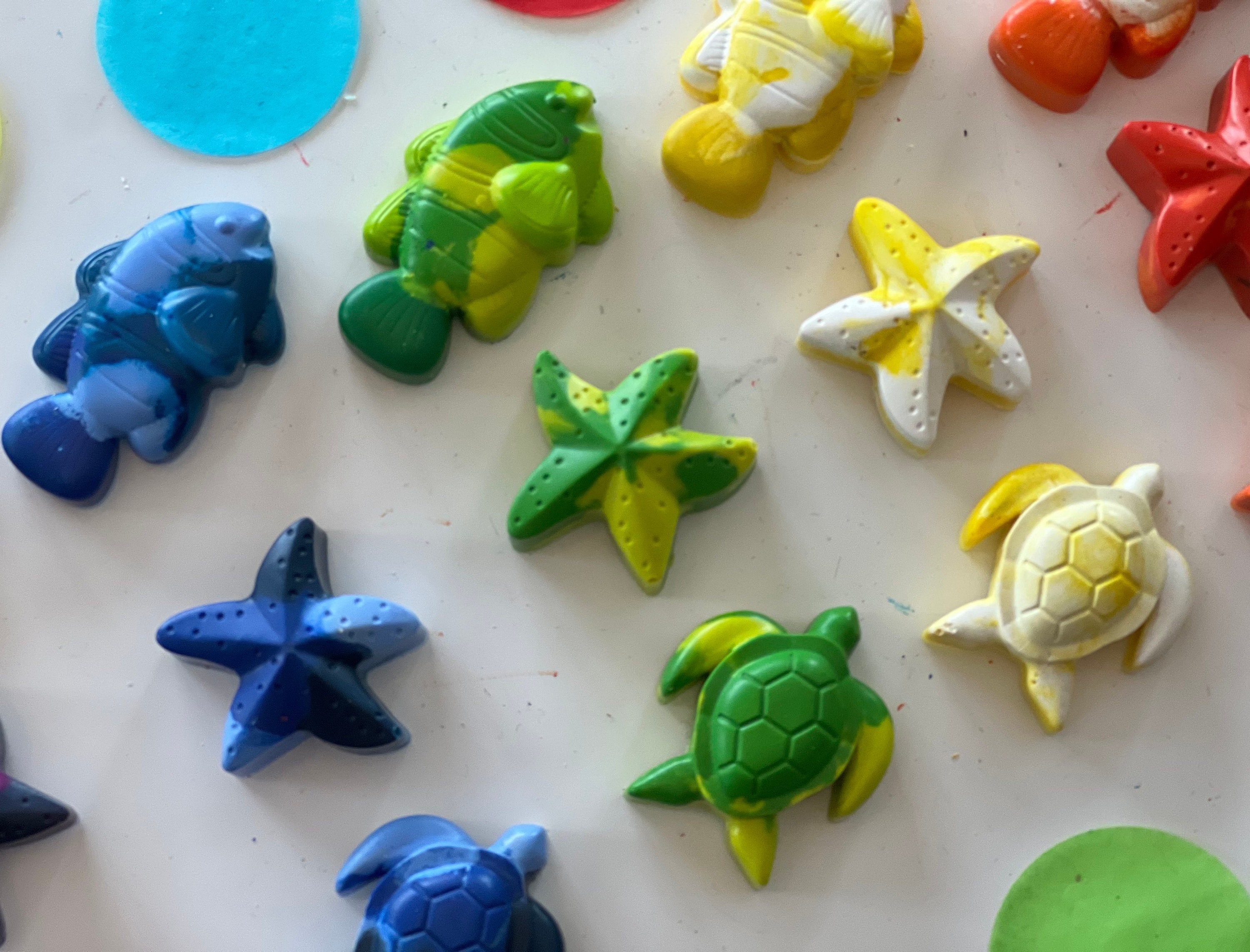 Ocean Crayons Fish Turtle and Starfish Crayons Party Favor - Etsy