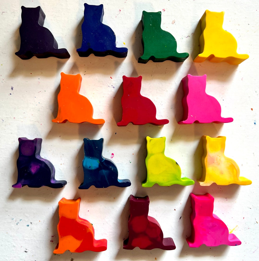 Cat Party Favor Bags for Birthday Party’s, Kitty Cat Crayons, Kitten ...