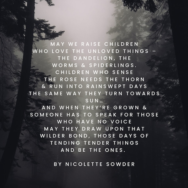 Raise Children Poem - Etsy