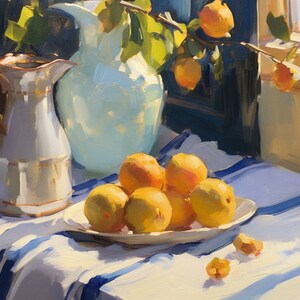 Kitchen Still Life Oil Painting Original Oil Painting Still Life Summer ...