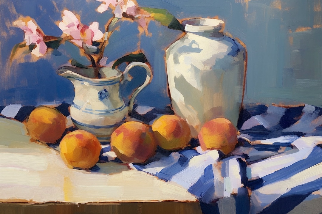 Kitchen Still Life Oil Painting Original Oil Painting Still Life Summer ...