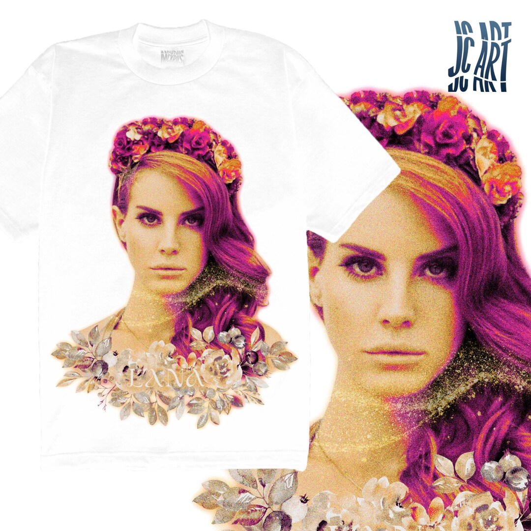 T-shirt Design, Lana Del Rey Png Design, for Dtg, Dtf Printing 300 Dpi ...