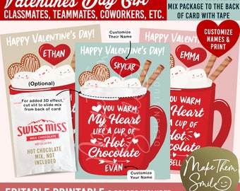 Class Valentine Printable - Etsy