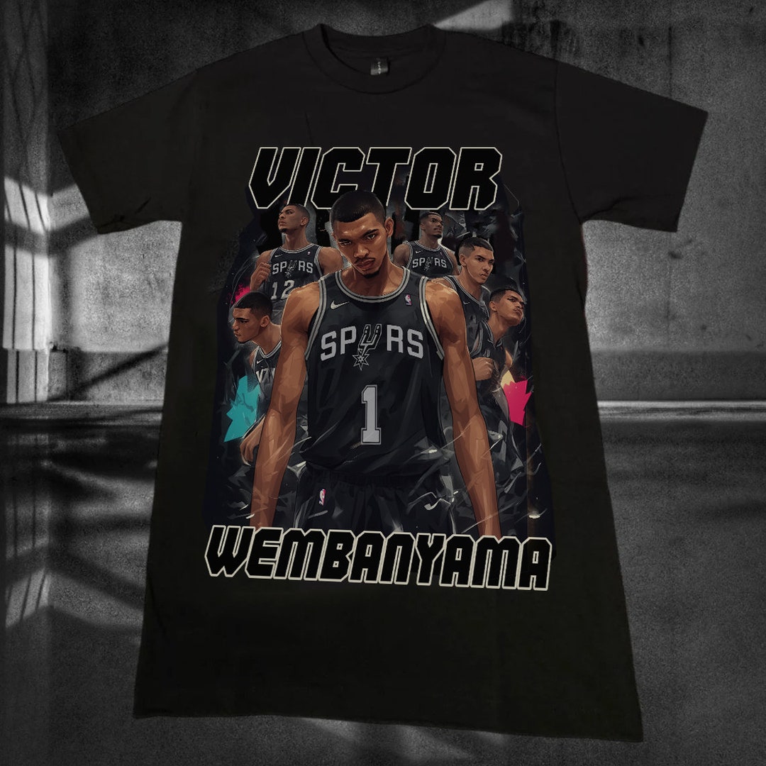 Victor Wembanyama Wemby Anime Style Retro Graphic Design T-shirt - Etsy