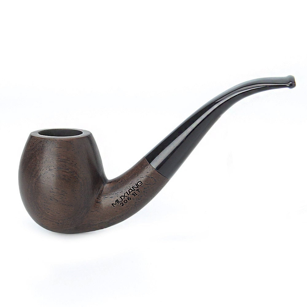 Solid Wood Vintage Smoking Pipe, 2024 Gift, Wooden Pipe, Ornate Pipe ...