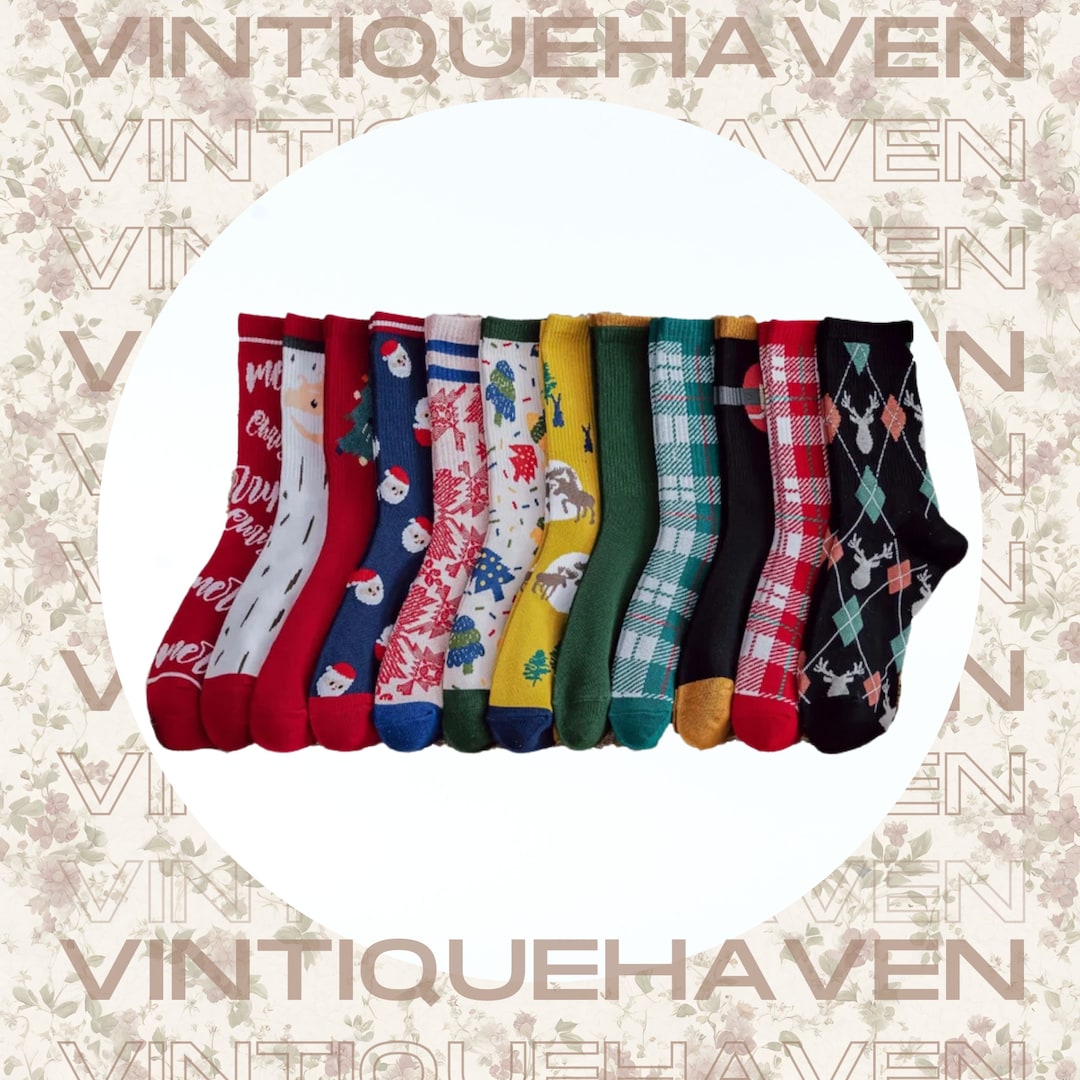 Year 2024 Socks, Vintage Socks, Cute Socks, Harajuku Socks, Funky Socks ...
