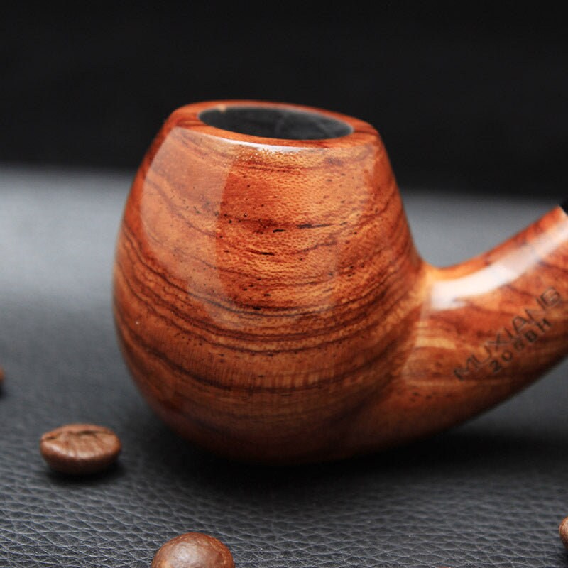 Solid Wood Vintage Smoking Pipe, 2024 Gift, Wooden Pipe, Ornate Pipe ...