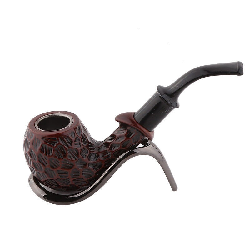Solid Wood Vintage Smoking Pipe, 2024 Gift, Wooden Pipe, Ornate Pipe ...
