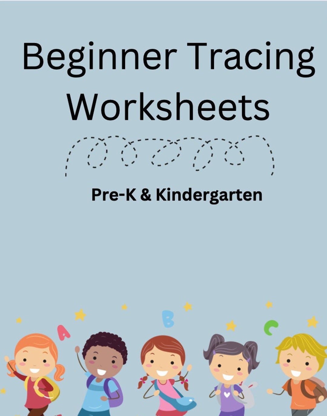 Beginner Tracing Worksheet Bundle - Etsy
