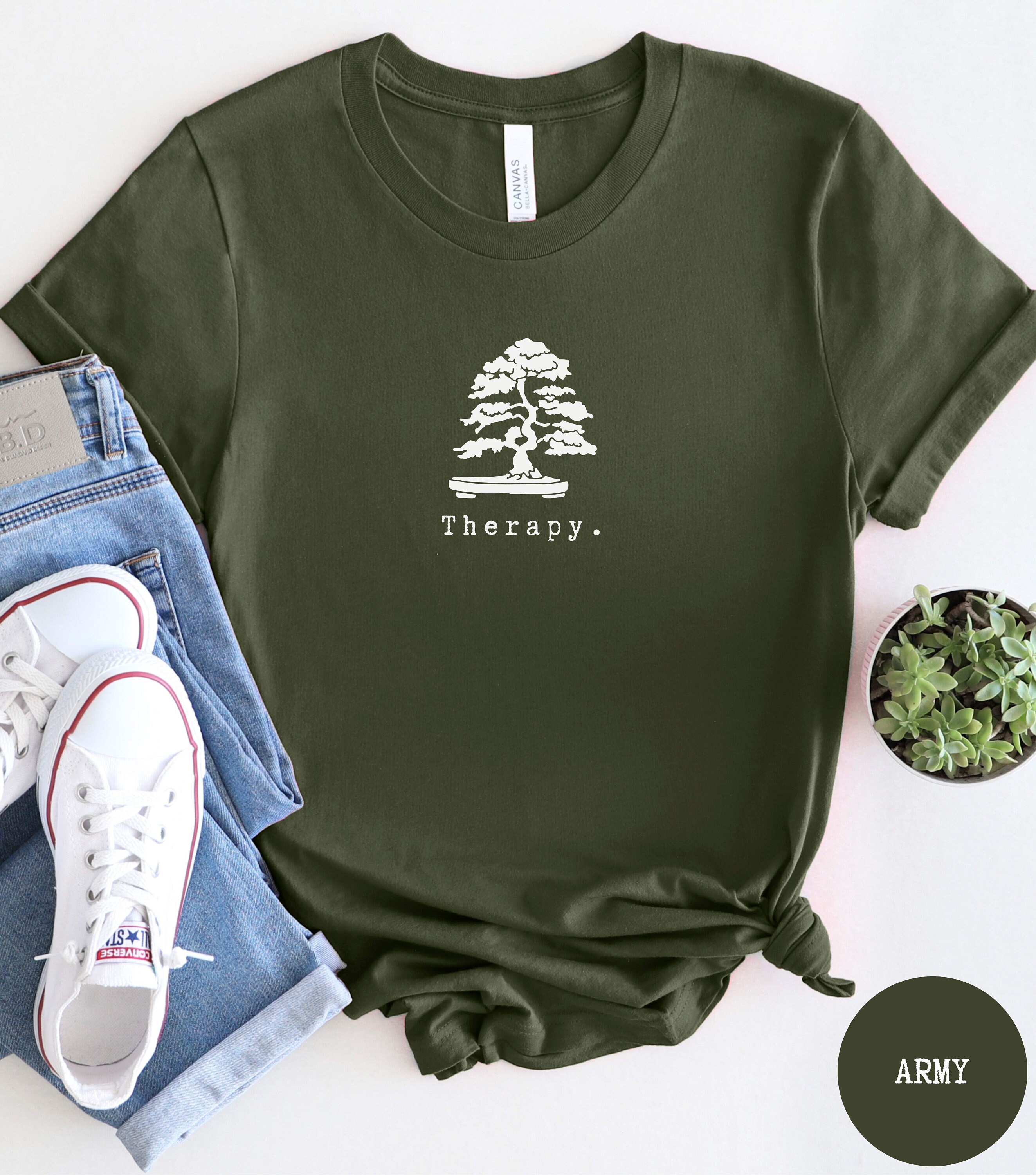 Bonsai Tshirt, Bonsai Tree Shirt, Bonsai Gift, Bonsai Therapy Tshirt ...