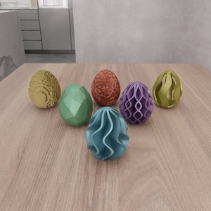 3D Easter Egg Kit Decor as 3D Stl File & Easter Gift, Easter Day, 3D Printing, Easter Egg ...