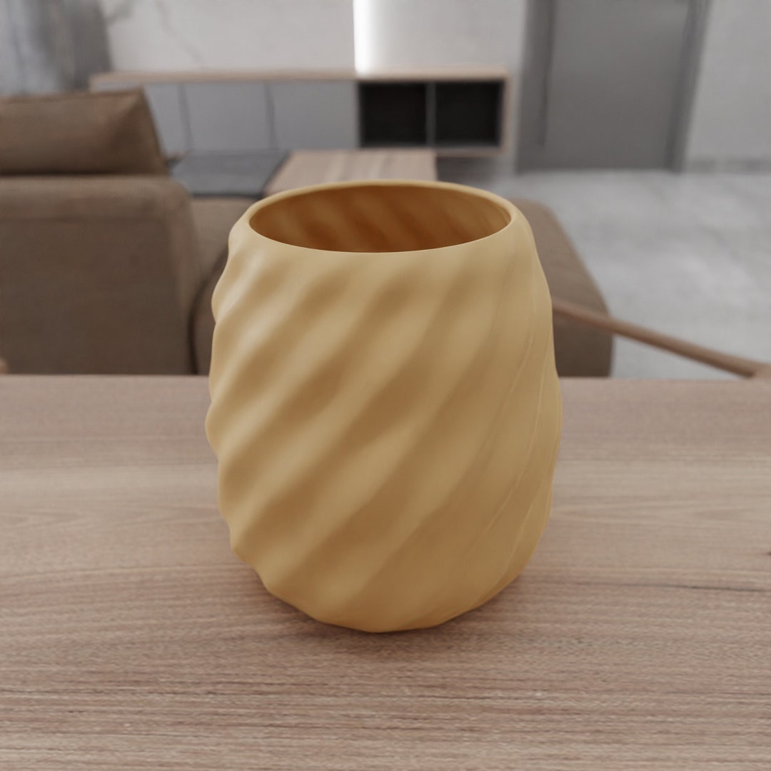 3D Smooth Shape Vase Stl for Flowers & 3D Stl File for Gift, Indoor ...